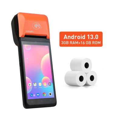 China Android 12 POS Terminal 5.5 Inch Handheld Billing Machine with 58mm Printer 3200mAh for sale