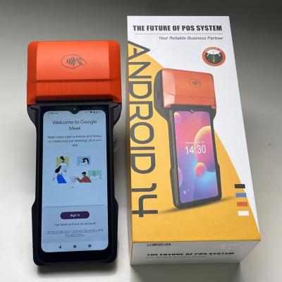 China 4G Android 14 POS Terminal 6.5 Inch 1600x720 NFC Retail System with 80mm Printer for sale