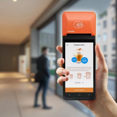 China Hanbu HB-P6pro 6 Inch Android 14 Smart POS with 58mm Thermal Printer and Voice Call for sale
