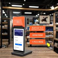 China FBI STQC Certified Fingerprint POS Terminal Android 14 GPS Biometric POS System for sale