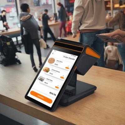 China Customized Android POS Handheld Device with 80mm Thermal Printer 8 Inch Touch Screen 3GB RAM 16GB ROM for sale