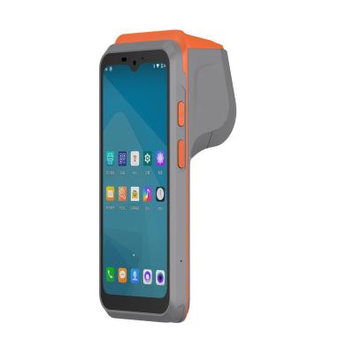 China Android 10 Handheld POS Machine 2500mAh Hot Swappable Battery Type-C Charging for sale
