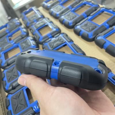 China Cold resistant TPE overmold injection mould Blue Color for Electronics Out Casing for sale