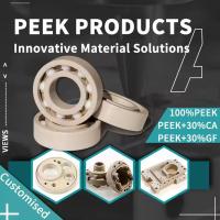 China Custom Peek Parts Plastic Screw Bolt Peek By Injection And Machining For Aerospace, Semiconductor And Food Processing Industries for sale