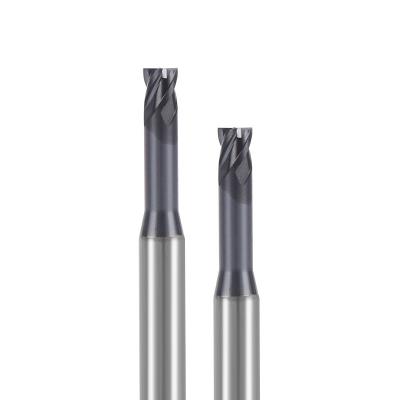 China 65° 4-Flute Tungsten Carbide End Mill for Stainless Steel , High Precision CNC Milling Cutter for sale