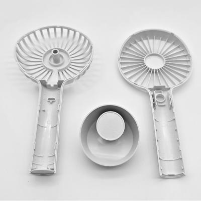 China Custom Injection Molded Mini Portable Rechargeable USB Desk Fan for sale