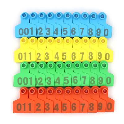 China Cattle Ear Tags with Number, Livestock Ear Tags for Cows Pigs Goats, Animal Identification Tags for sale