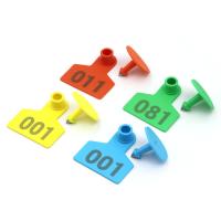 China Cattle Ear Tags with Number, Livestock Ear Tags for Cows Pigs Goats, Animal Identification Tags for sale