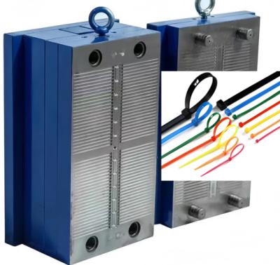 China Precision Molding Cable Tie Injection Mold with Long Service Life and Customizable Cavity Layout for sale