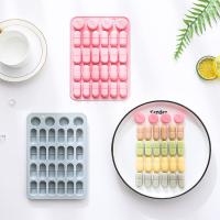 China 28 Cavity Food Grade Non-Stick Silicone Candy Mold for Chocolate Gummy and Baking Tray for sale