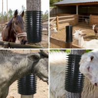 China Black Plastic Livestock Self Scratching Board 33X42cm for Relieving Itchiness in Farm Animals for sale