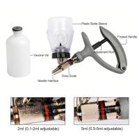 China Adjustable Dose Veterinary Syringe with Continuous Injection and Medical Grade Plastic for Livestock for sale