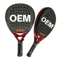 China OEM Custom 3K Carbon Fiber Padel Racket with Superior Spin Power and Custom Logo Printing for sale