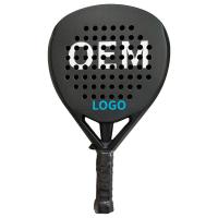 China OEM Custom 3K Carbon Fiber Padel Racket with Superior Spin Power and Custom Logo Printing for sale