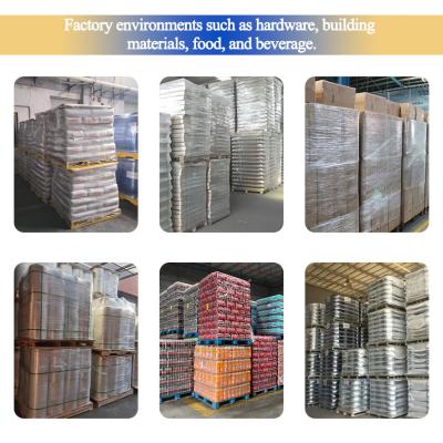 China Fully Automatic Pallet Wrapping Machine with Adjustable Wrap Tension and Pre-Stretch Film Carriage for sale