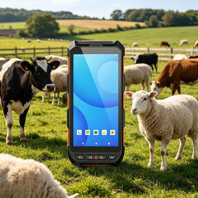 China Android RFID Animal Ear Tag Reader with ISO11784/ISO11785 FDX-B Support for 125kHz/134.2kHz Livestock Tags and Bluetooth/Wi-Fi/USB Connectivity for sale