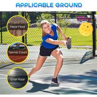 China Durable Plastic 40 Hole Design Outdoor Pickleball Ball with Customized Logo for sale