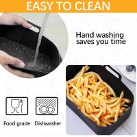 China Reusable Silicone Air Fryer Pot – Non-Stick Food Grade Air Fryer Basket Liner, BPA-Free & Dishwasher Safe for sale