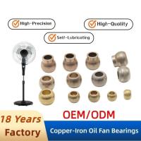 China Bronze Layer Iron-Based Powder Metallurgy Sleeve Bearings Oilless Fan Motor Bushings OEM Manufacturer China for sale