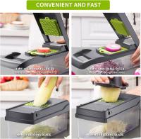 China 13-in-1 Vegetable Chopper Mandoline Slicer with Container for sale