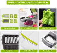 China 13-in-1 Vegetable Chopper Mandoline Slicer with Container for sale