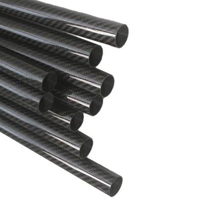 China 200 Degree Heat Resistant Carbon Fiber Rod 3k Twill Curved Tube Connectors for Market for sale