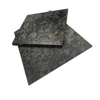 China Glossy/ Matte Customize Forged Gold Foil Carbon Fiber Sheet 50% Glossy Weave Forge Pattern for sale