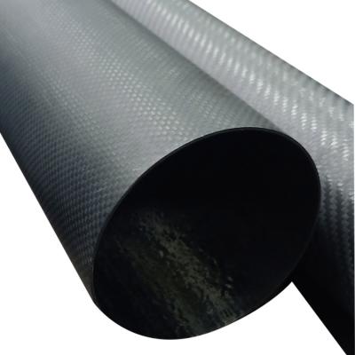 China Large 3k Carbon Fiber Tube Custom for Below 120 C Degree 100mm 120mm 180mm 200mm 230mm for sale
