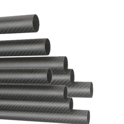 China 3k Twill Surface High Tensile Strength Carbon Fiber Tube for Industrial Applications for sale