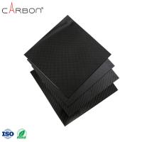 China 12K Pattern Thermoplastic Carbon Fibre Sheet Plate for Arch Support in Black Color for sale