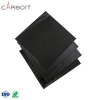 China 12K Pattern Thermoplastic Carbon Fibre Sheet Plate for Arch Support in Black Color for sale