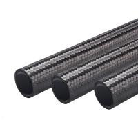 China Black CFK Rohr Pullwinded Carbon Tubes With N Content 0.05% CBKR20220201 for sale