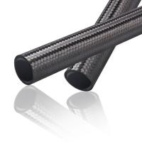 China Black CFK Rohr Pullwinded Carbon Tubes With N Content 0.05% CBKR20220201 for sale