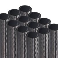 China Black CFK Rohr Pullwinded Carbon Tubes With N Content 0.05% CBKR20220201 for sale