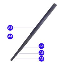 China 200cm Carbon Fiber Telescopic Pole for Boom Pole Carbon Durable and Lightweight for sale