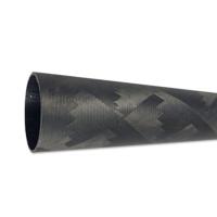 China 98% C Content Non-volatile Carbon Fiber Hexagonal Tube 25mm 3K Carbon Oval Tubing for sale