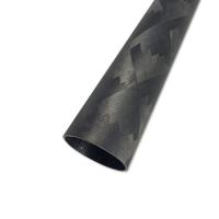 China 98% C Content Non-volatile Carbon Fiber Hexagonal Tube 25mm 3K Carbon Oval Tubing for sale