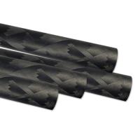 China 98% C Content Non-volatile Carbon Fiber Hexagonal Tube 25mm 3K Carbon Oval Tubing for sale