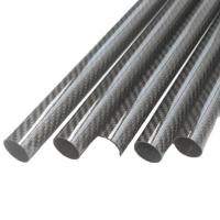 China Production Leadtime 35-45 Days 40mm OD Round Carbon Tube 3.5m Matte Carbon Fiber Tube for sale