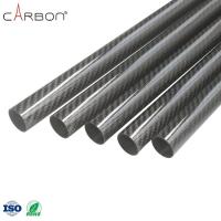 China 200mm Carbon Fiber Tube for Sports Shoes Round Shape Fabric Durable Outdoor Performance for sale
