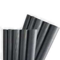 China 98% C Content Customizable Carbon Fiber Tube with Stainless Steel Brass Threaded Insert for sale