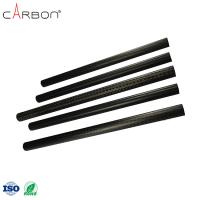 China High Strength Black Color Camouflage Carbon Fiber Tube With 0.001% N Content for sale