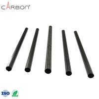China High Strength Black Color Camouflage Carbon Fiber Tube With 0.001% N Content for sale