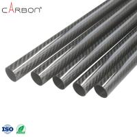 China High Strength Black Color Camouflage Carbon Fiber Tube With 0.001% N Content for sale