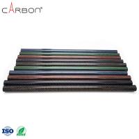 China Metal Detector Carbon Fiber 3K Tent Twill Tube in Red Silver Blue or Metallic Color for sale