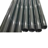 China 100CF Shoes Large 3K Plain Carbon Fiber Tube For Metal Detector for sale