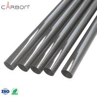 China 0.001% N Content High Strength 3K Twill Carbon Fiber Tube CBTCFT042 for sale