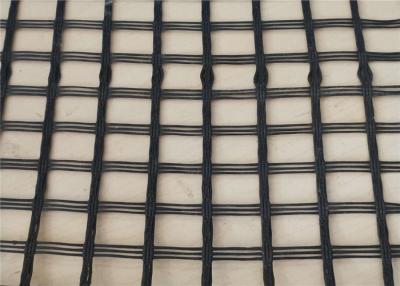 China Pavement Plastic Compound 100x3.95m Fiberglass Geogrid For Road Construction for sale