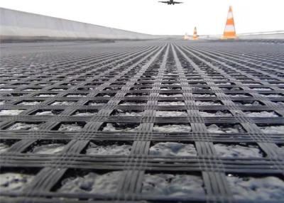 China 100kn 1-6m Soil Stabilization Glass Fiber Geogrid Reinforcement To Prevent Road Cracks for sale