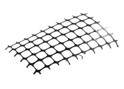 China Pavement Base Reinforcement High Strength 45KN Black Plastic Geogrid for sale